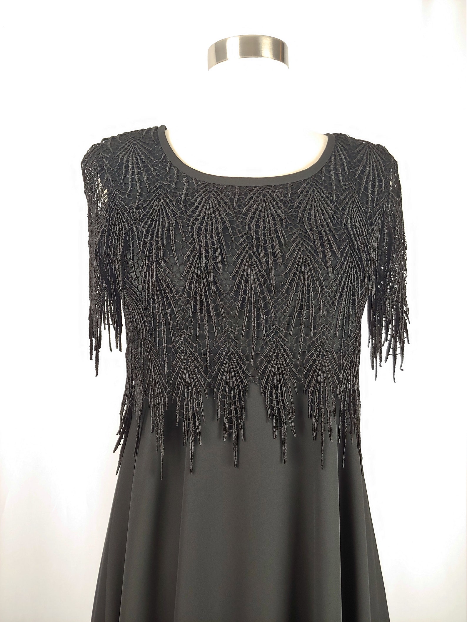Vintage Eighties Dress 1980s Black Cocktail Dress 80s Mini Etsy