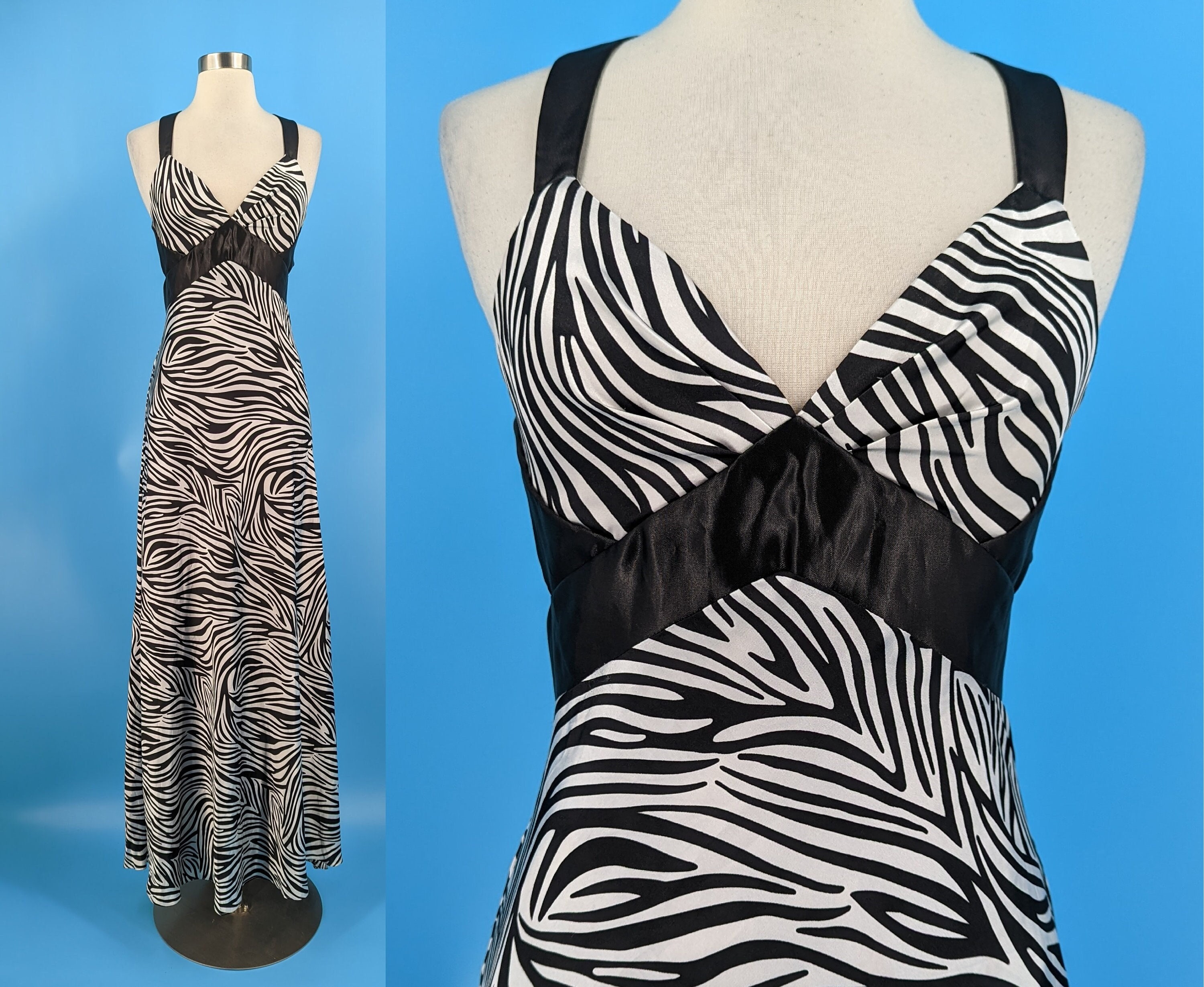 Prettiest Zebra Prom Dress In The World