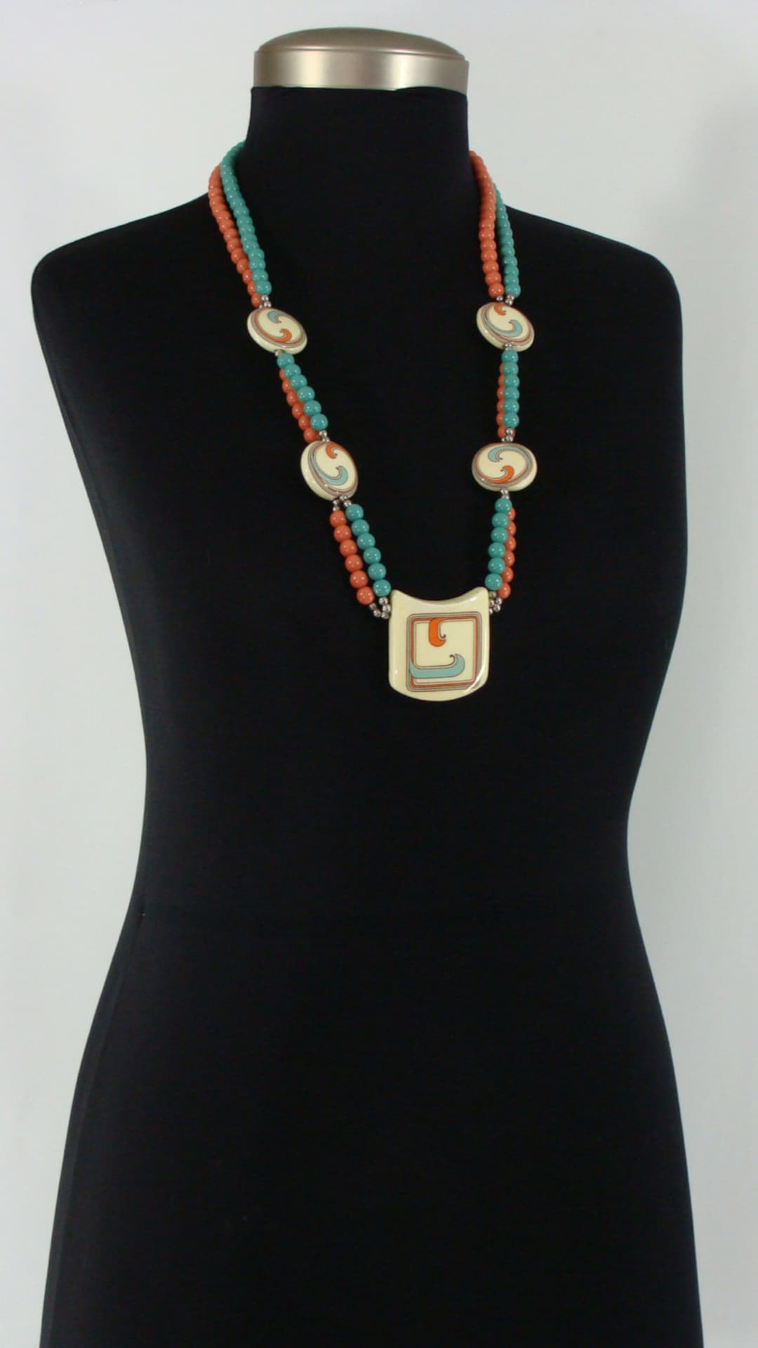 Vintage Seventies Necklace - 1970's Pendent Necklace - 70s Hippie ...