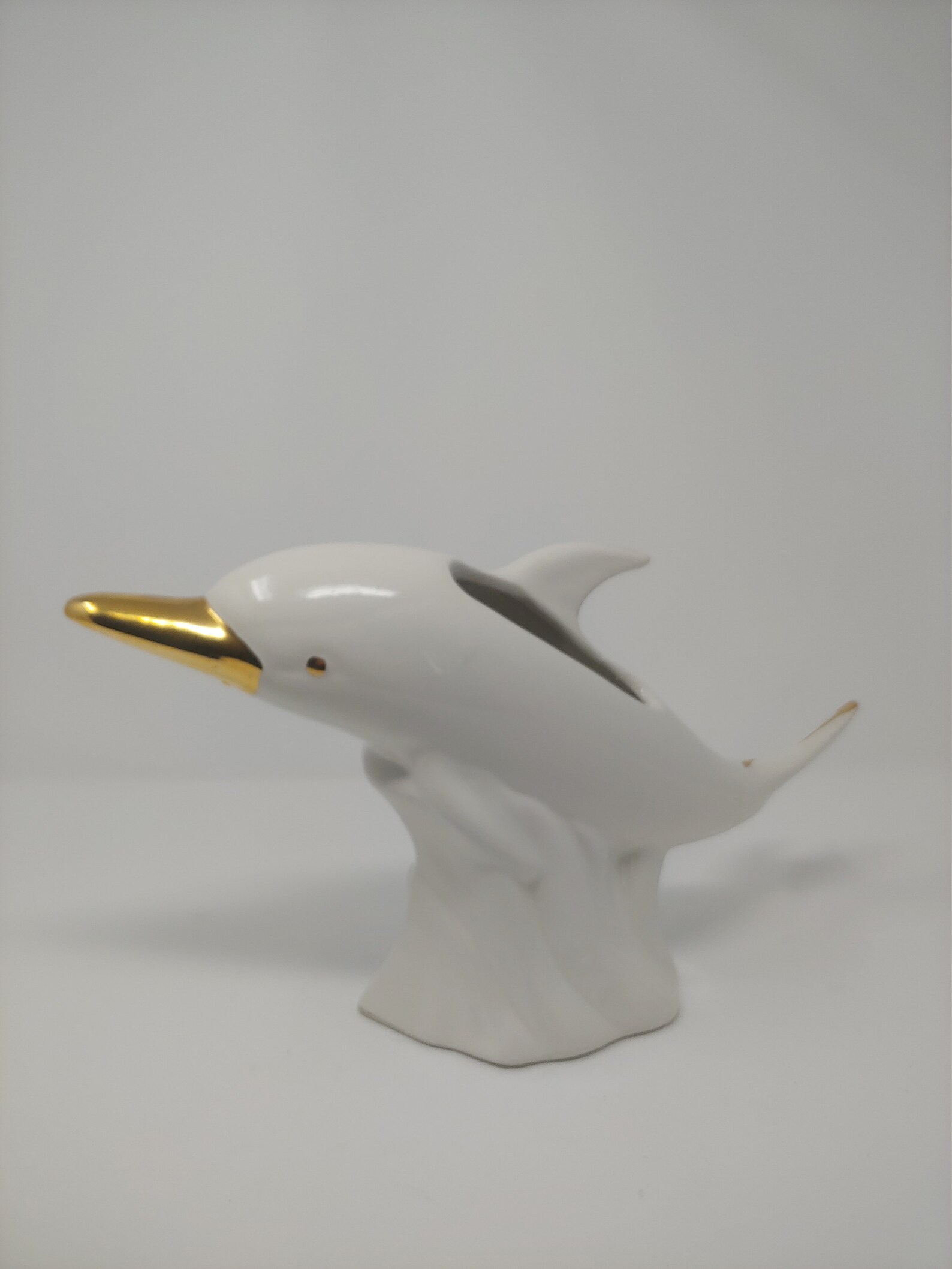 Vintage Capodimonte Italian White Porcelain Dolphin Vase - Large 16 ...