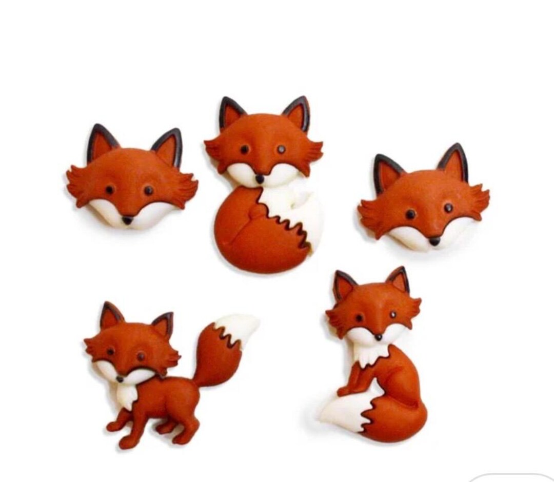 Out Foxed Magnets / Set of Five Red Fox Magnets / Animal Magnets ...