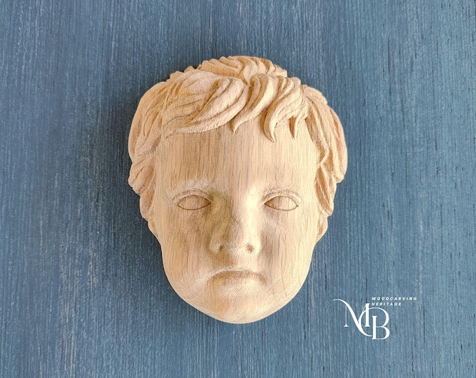 Cherub Statue With Handmade Jeweled Crown, Hand Painted Chippy Plaster ...