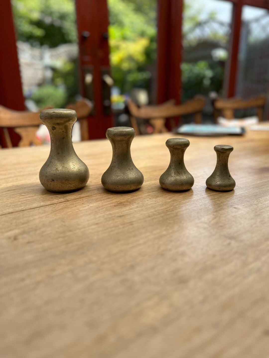 Rare Set of Vintage Brass Imperial Bell Weights - Etsy