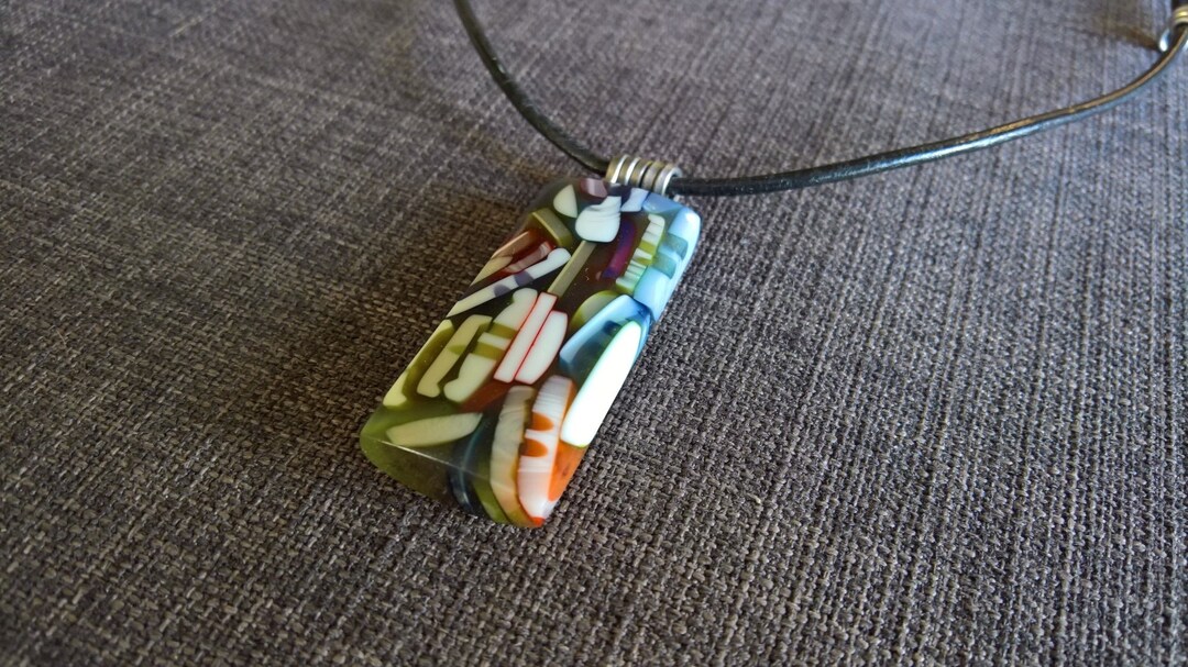Buttons in Resin Double Sided Necklace - Etsy