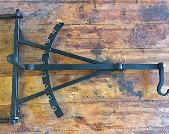 Bar Fireplace Crane Hearth Cooking Rustic Restoration Homestead ...