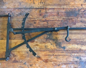 Bar Fireplace Crane Hearth Cooking Rustic Restoration Homestead ...