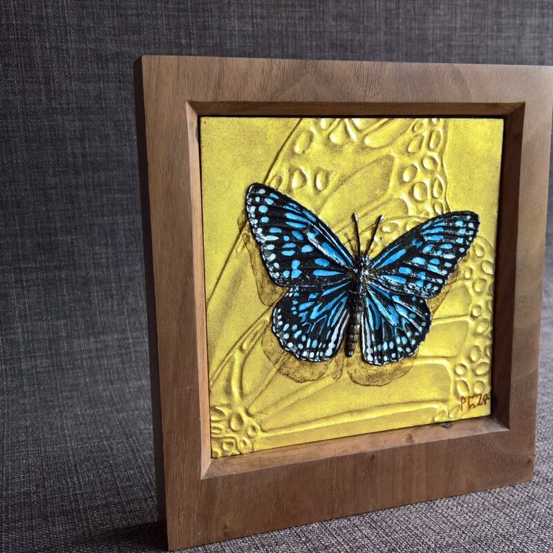 Bas Relief Butterfly - Etsy