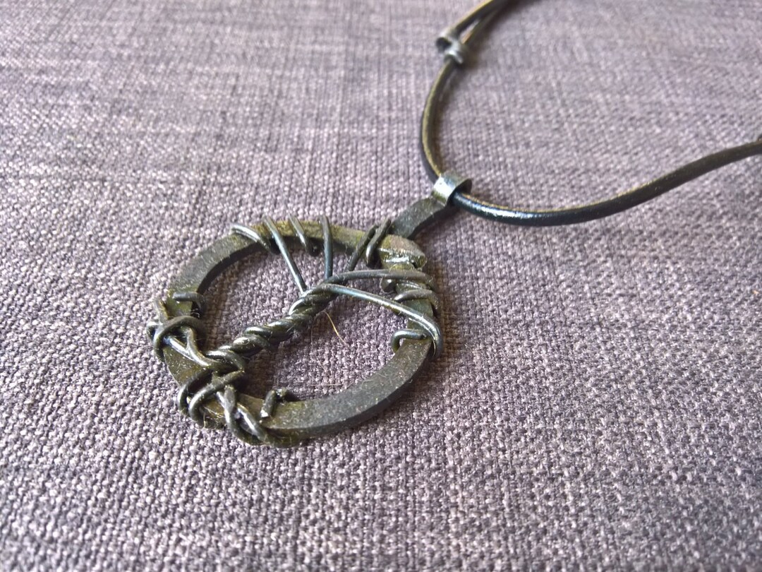 Tree of Life Amulet Pendant Necklace Handmade Forged Iron - Etsy