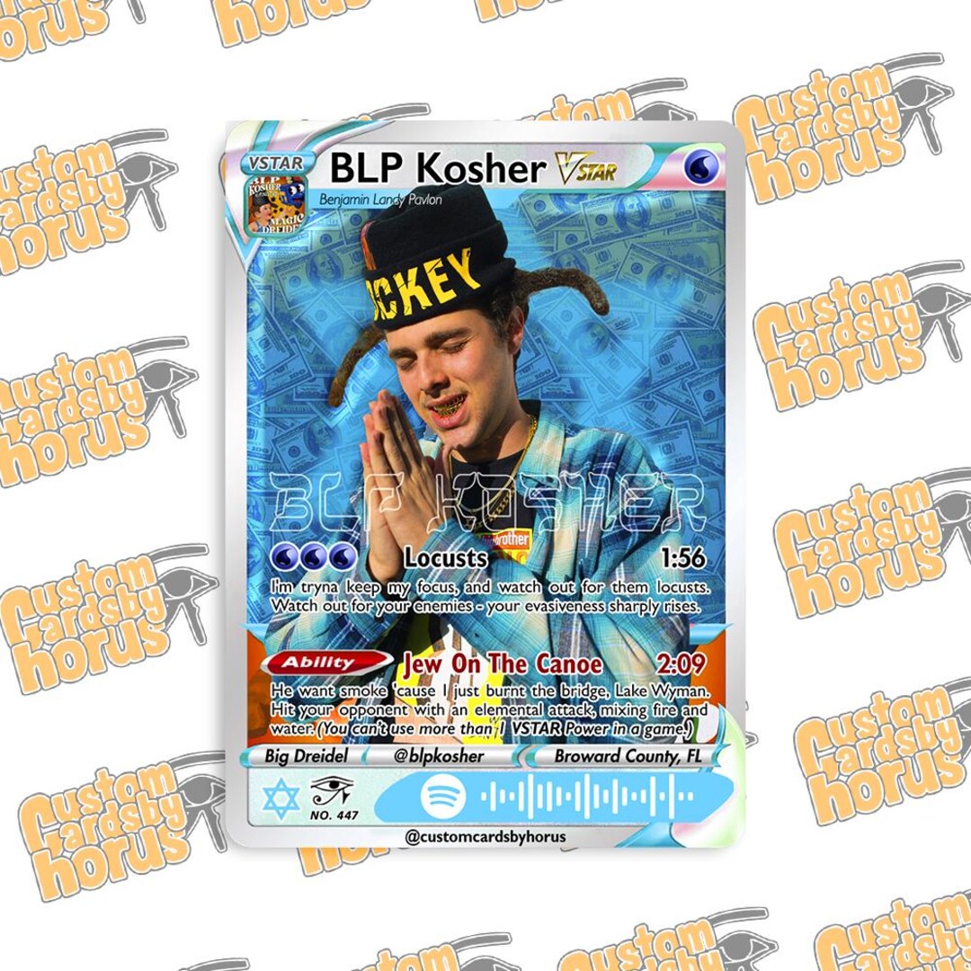 BLP Kosher Holographic Trading Card – Limited Edition Rap Collectible ...