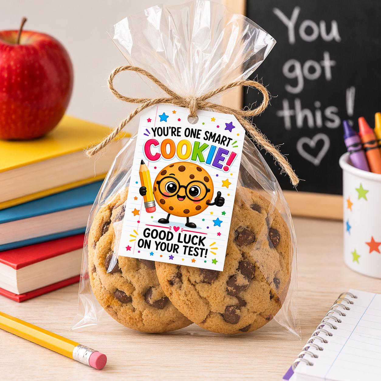 Smart Cookie Testing Tag, Good Luck Encouragement Treat (digital ...