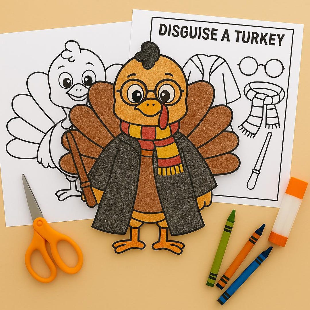 Disguise a Turkey Printable | Kids Thanksgiving Craft | Classroom ...