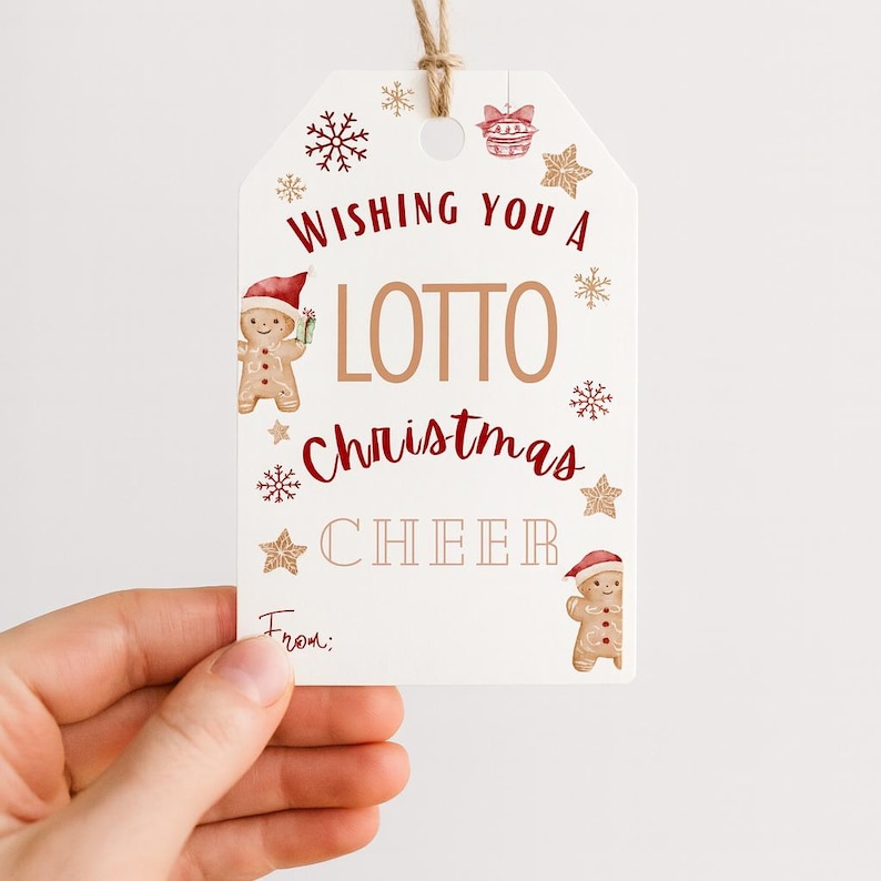 Lottery Ticket Gift Tag Printable | Scratch off Holiday Gift Label ...