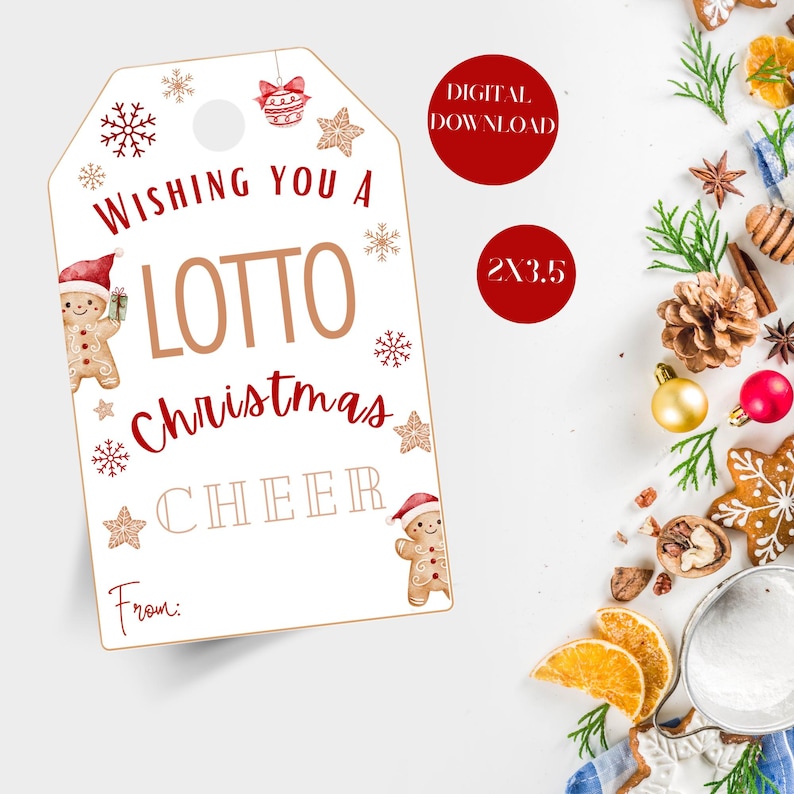 Lottery Ticket Gift Tag Printable | Scratch off Holiday Gift Label ...