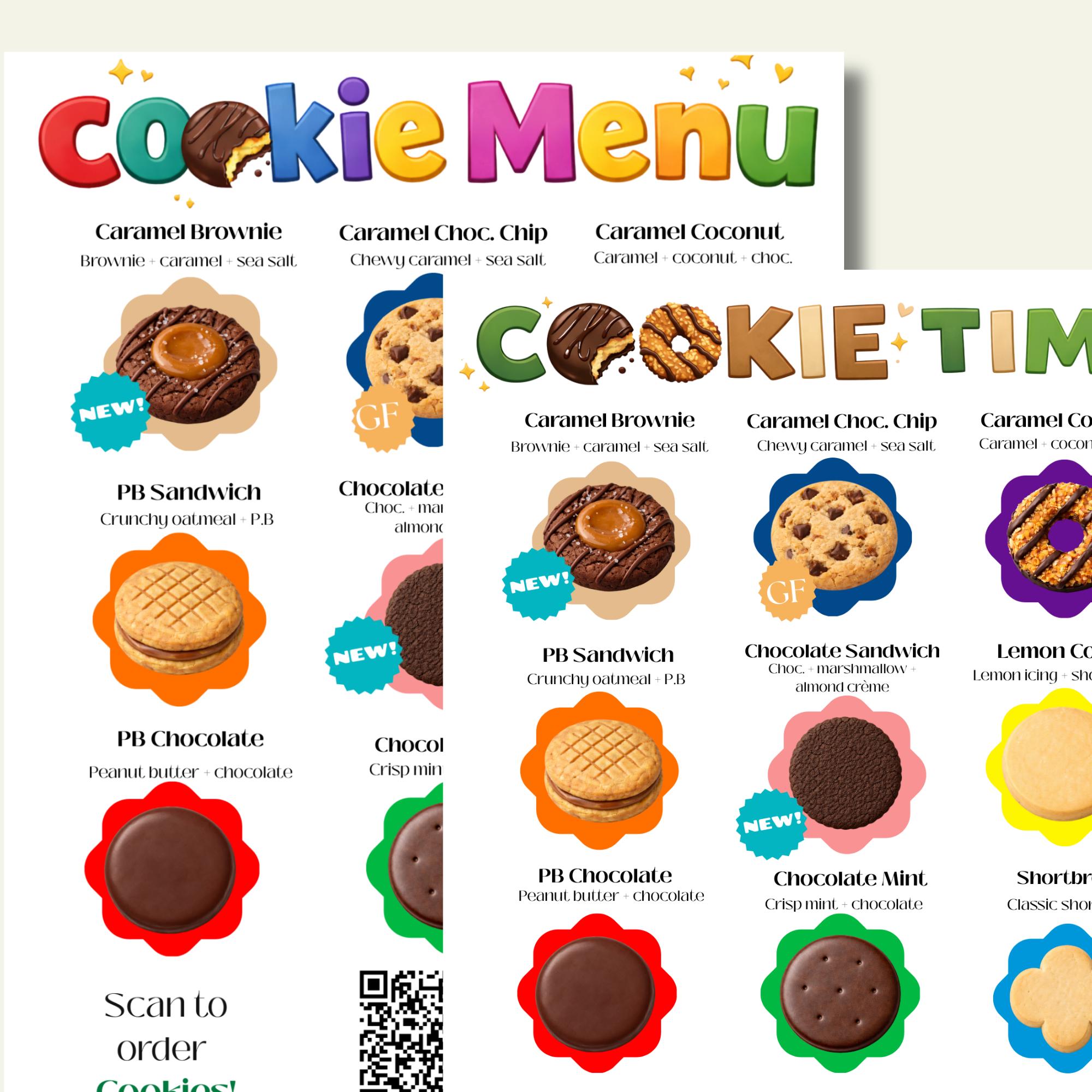 Editable Cookie Booth Bundle Template | Scout Cookie Fundraiser Signs ...