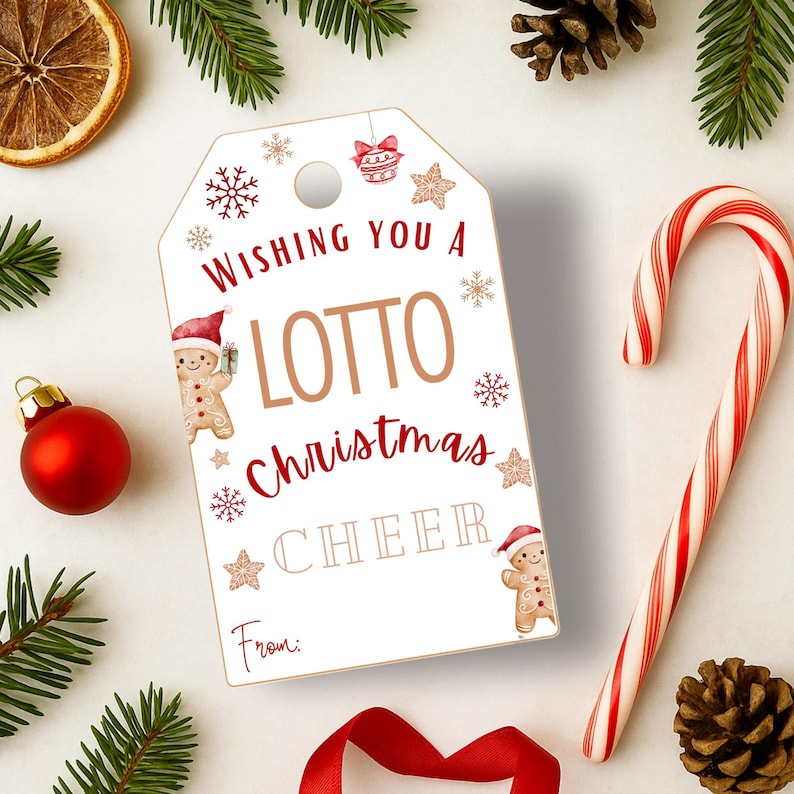 Lottery Ticket Gift Tag Printable | Scratch off Holiday Gift Label ...