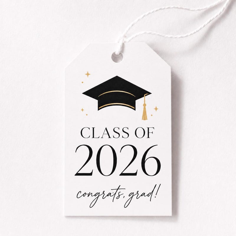 Class of 2026 Gift Tag - 60+ Gift Ideas for 2026