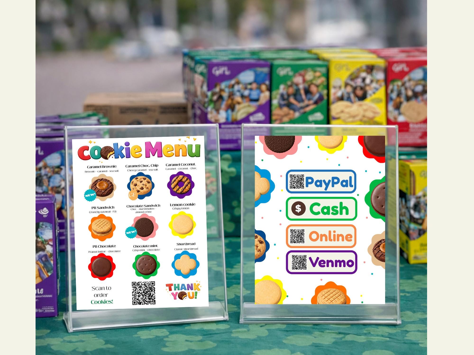 Editable Cookie Booth Bundle Template | Scout Cookie Fundraiser Signs ...