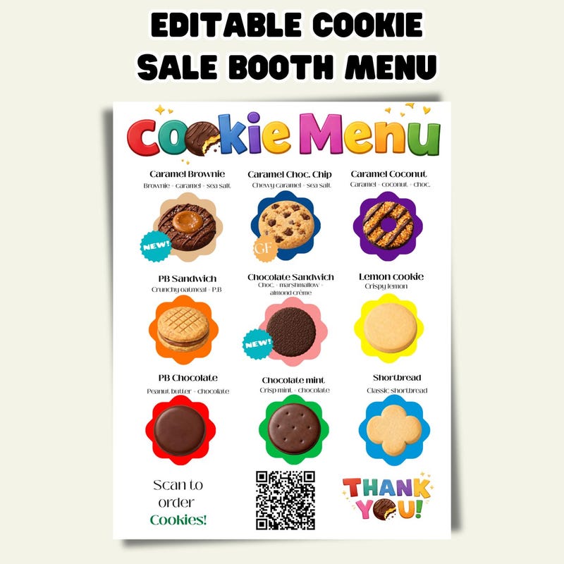 Abc 2026 Cookie Menu - Etsy