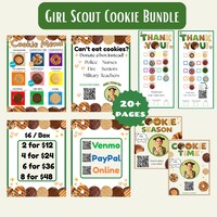 Printable Cookie Booth Sale Sign, Instant Download 4 for 20, 5 for 25 ...