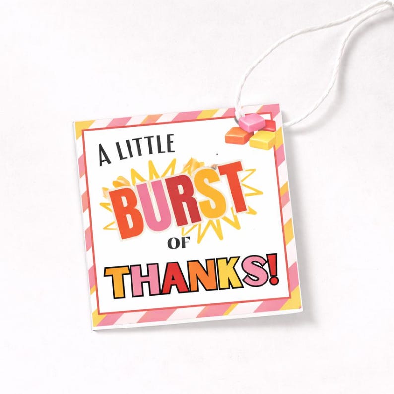 Candy Treat Tags for Employee, Teacher, Staff, Nurse Appreciation Week ...