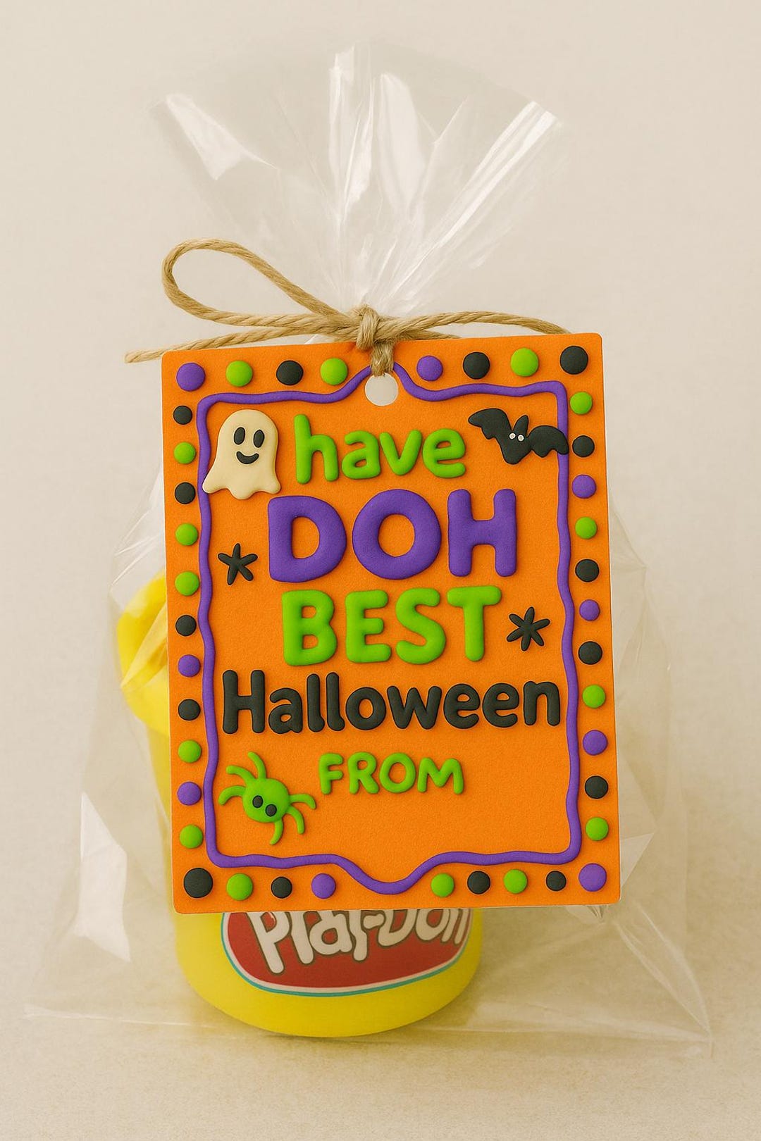 Buy Playdough Halloween Favor Tags: Printable Class Gift (PDF) Online ...