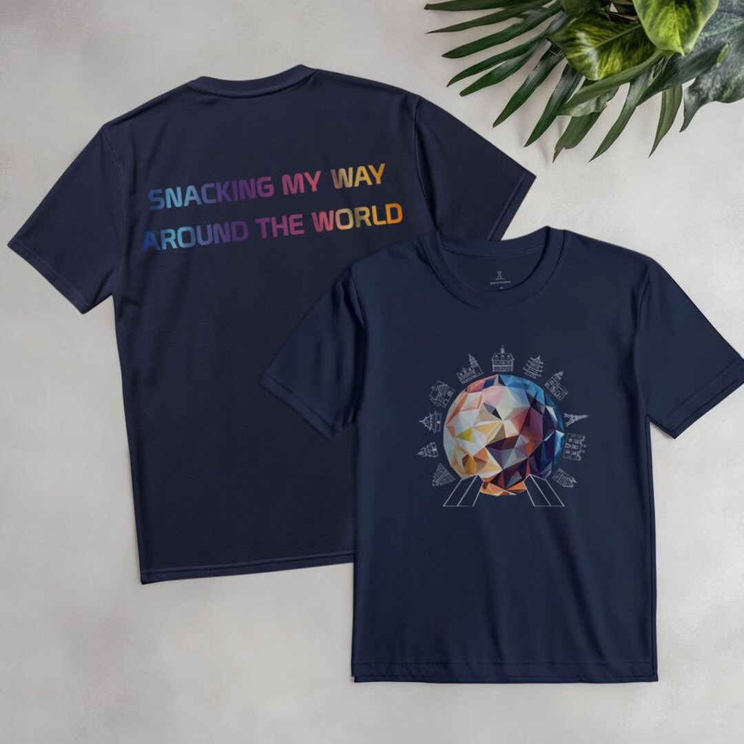 DISNEY EPCOT Snack Shirt Epcot Snacking Around the World Tee Disney ...