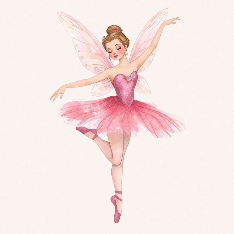 Watercolor Nutcracker Ballet Clipart Bundle, 16 Clara, Sugar Plum Fairy ...