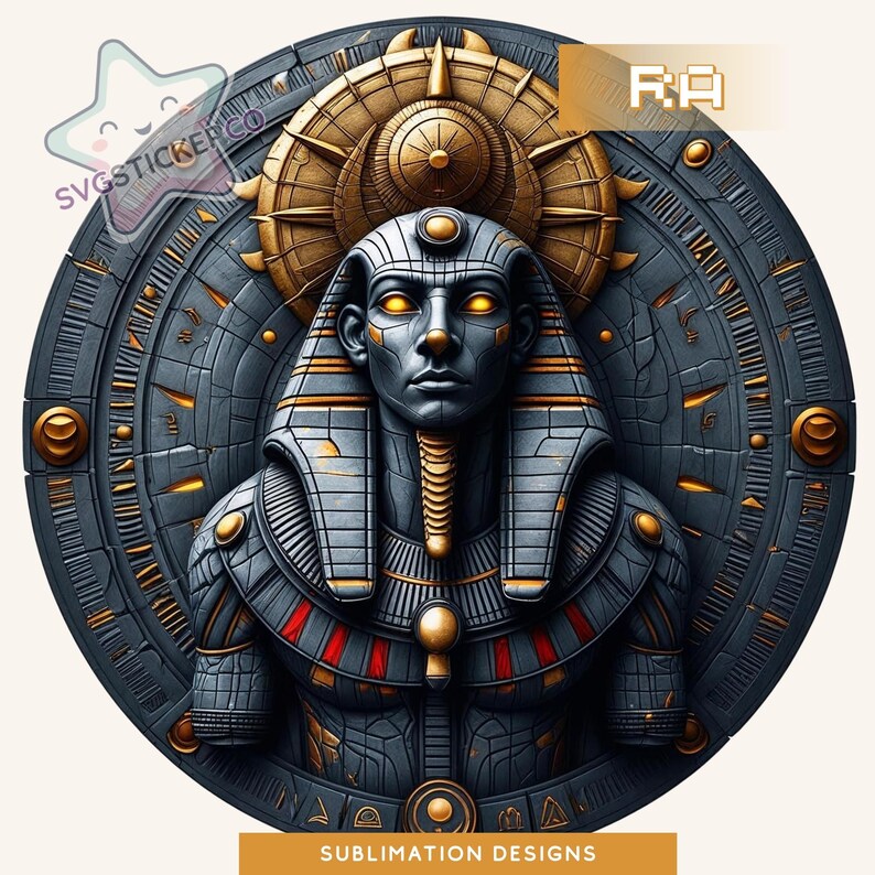 Egyptian God Ra Clipart, 8 Ra Sun God Clipart, Statue Ra God, Mask Ra ...
