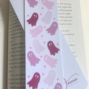 Halloween Bookmark Set – Fall Bookmarks, Cute Spooky Ghosts, Pumpkins ...