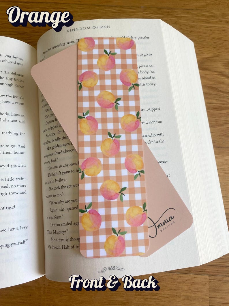 Fruit Bookmarks Set – Gingham Summer Reading, Laminated - Etsy