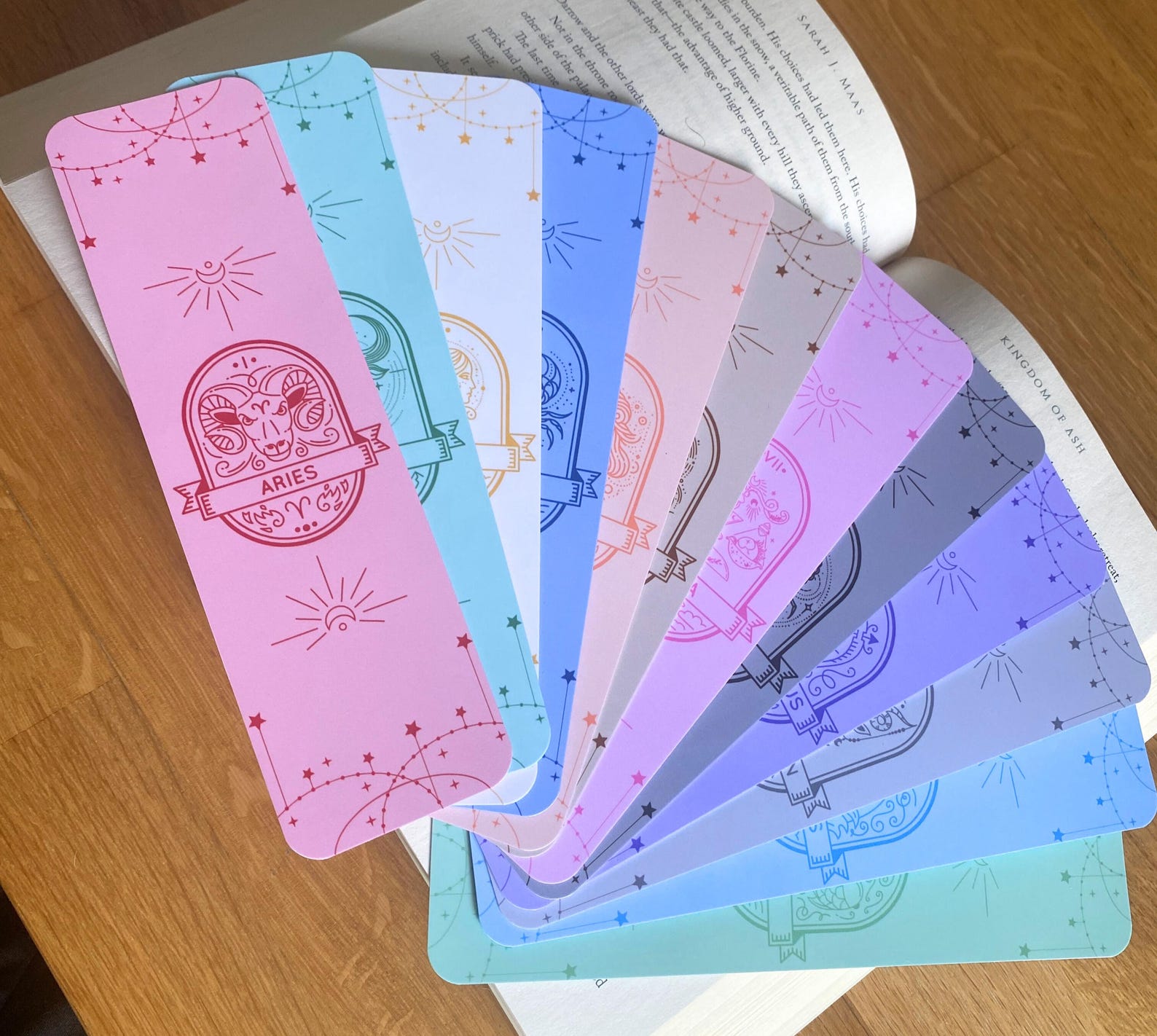 Pastel Zodiac Bookmarks – Astrology Star Sign Gift - Etsy