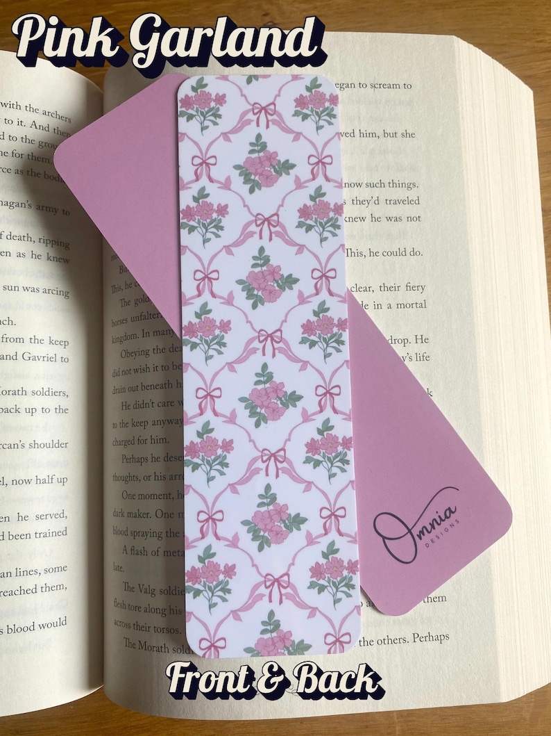 Cottagecore Bookmarks – Pastel Floral Bookmarks, Romantic Coquette ...