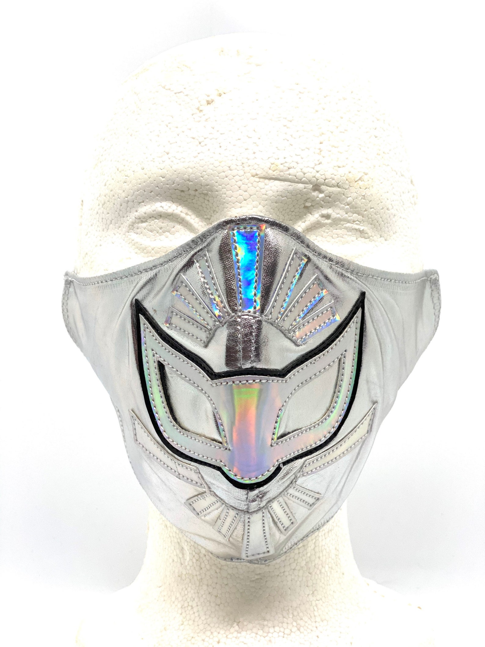Hand Made Lucha Libre Face Mask Wrestling Luchador Silver | Etsy