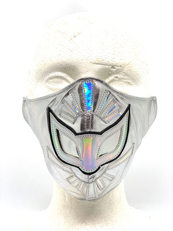 Hand Made Lucha Libre Face Mask Wrestling Luchador Silver | Etsy