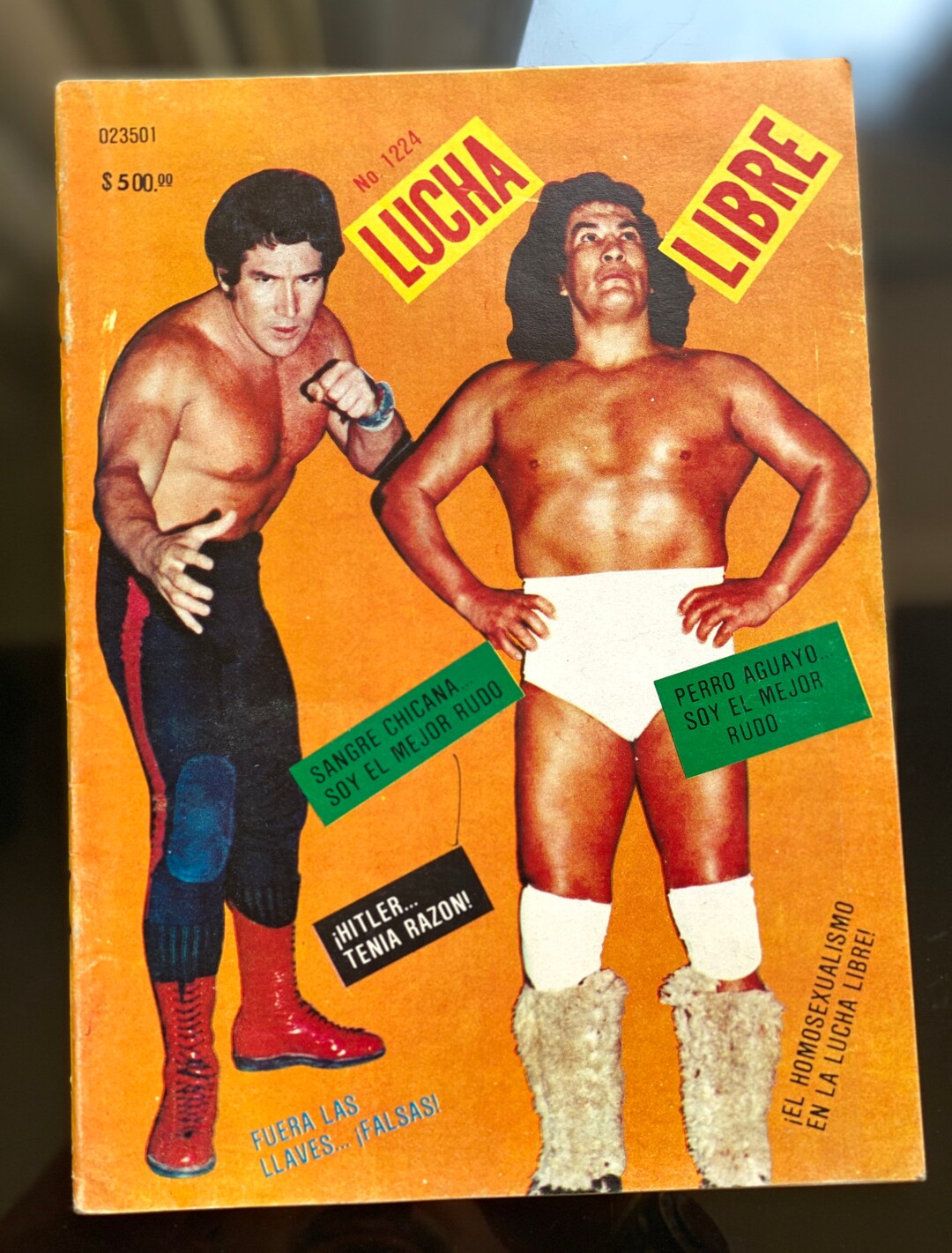 Vintage Luchador Magazine Lucha Libre 1987 Revista Perro Aguayo Sangre ...