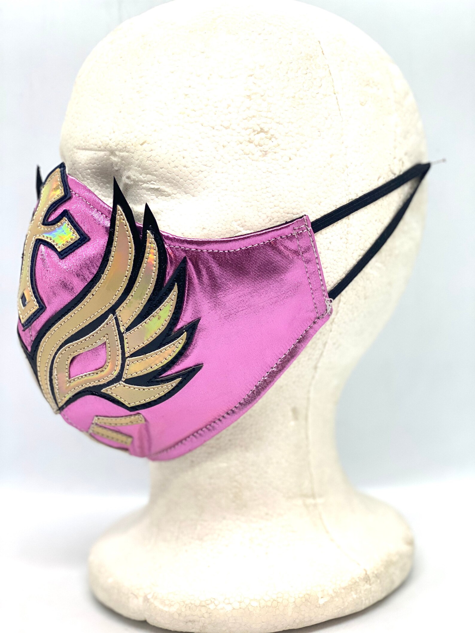 Pink Lucha Libre Face Mask Luchador Wrestling Luchador Mask 3D | Etsy