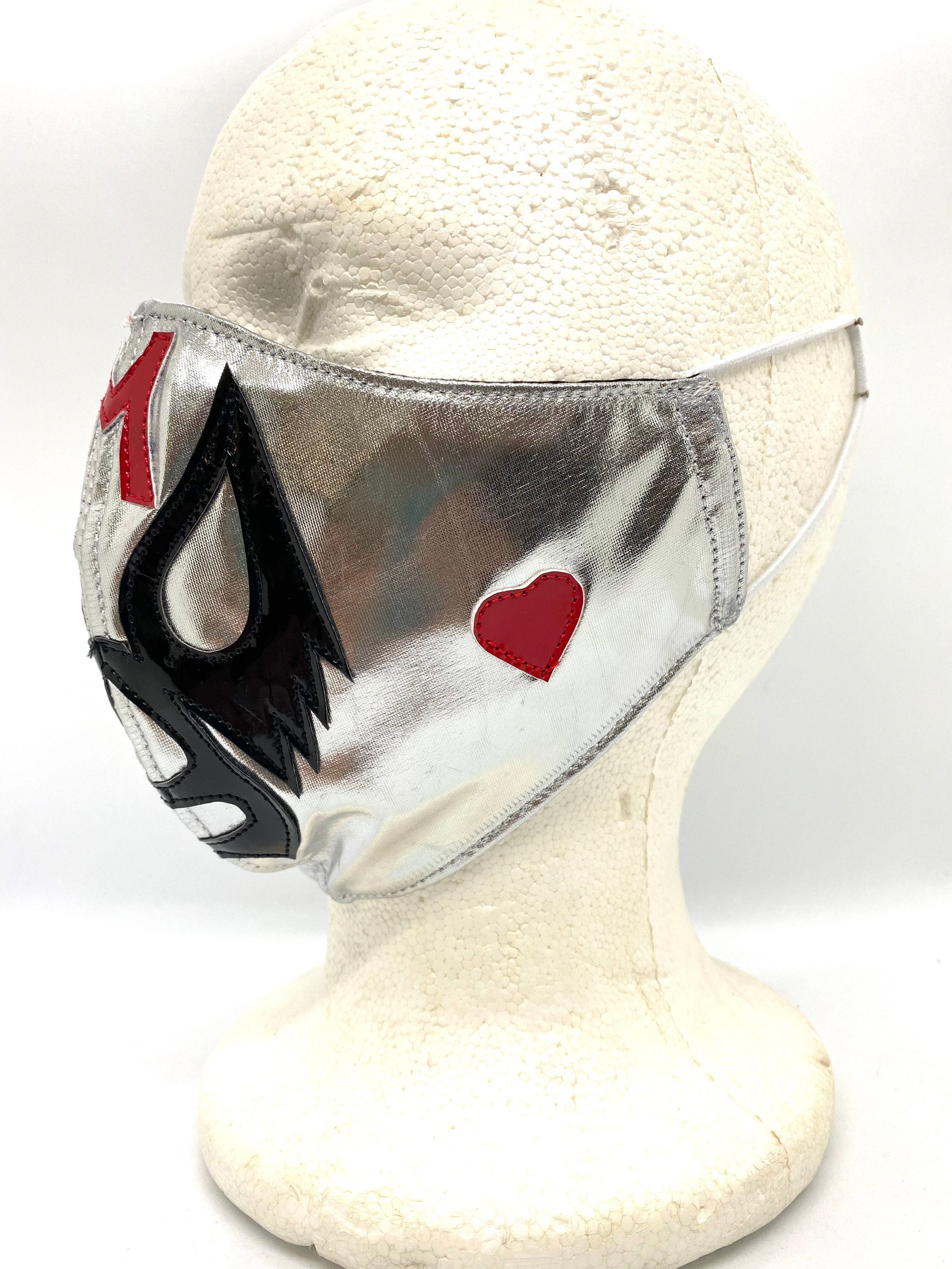 Lucha Libre Silver Face Mask Wrestling Luchador Mil Mascaras | Etsy