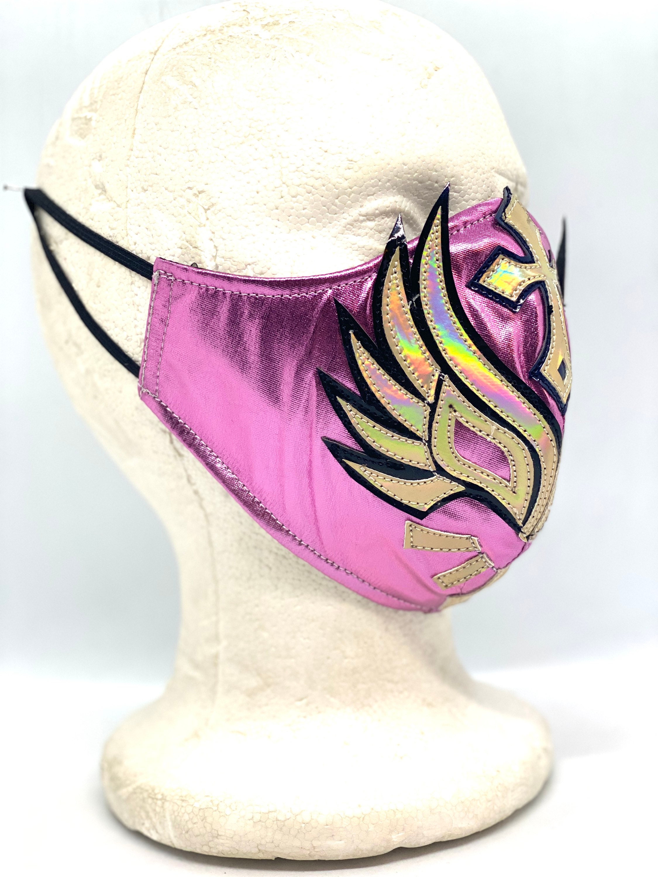 Pink Lucha Libre Face Mask Luchador Wrestling Luchador Mask 3D | Etsy