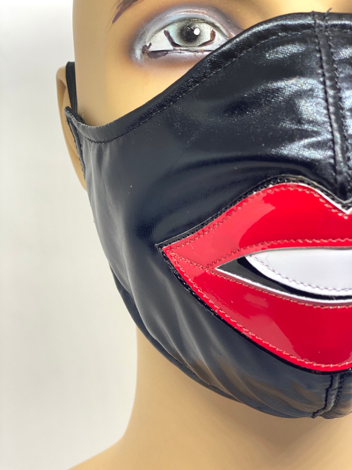 Red Lips Face Mask Hand Made Artisan Rolling Stones | Etsy