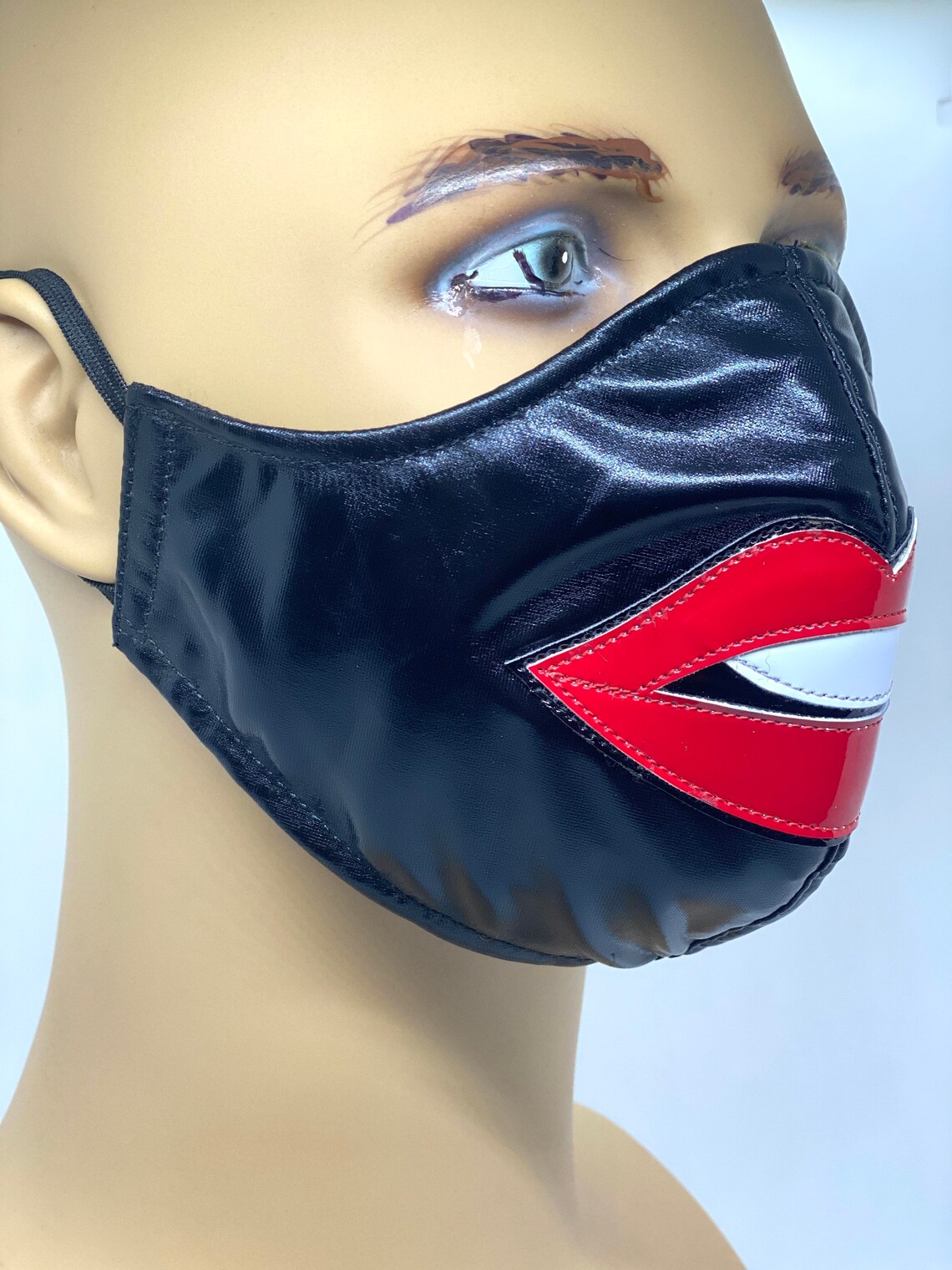 Red Lips Face Mask Hand Made Artisan Rolling Stones | Etsy