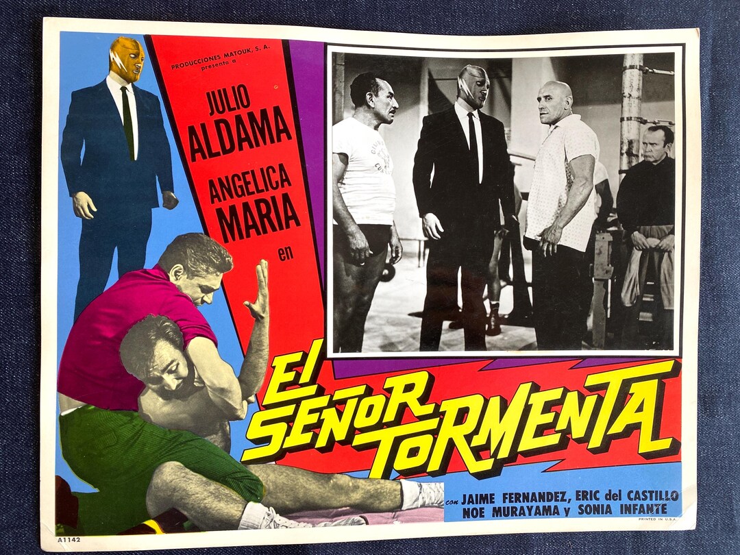 Rare Vintage Lucha Libre Poster El Señor Tormenta Luchador Film Movie ...