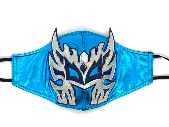 Blue Lucha Libre Face Mask Luchador Kalisto Wrestling | Etsy