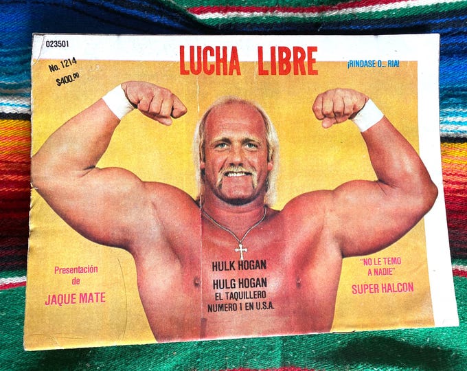 Rare Vintage Lucha Libre Magazine 1214 1987 Mexican Wrestling Zine Hulk ...