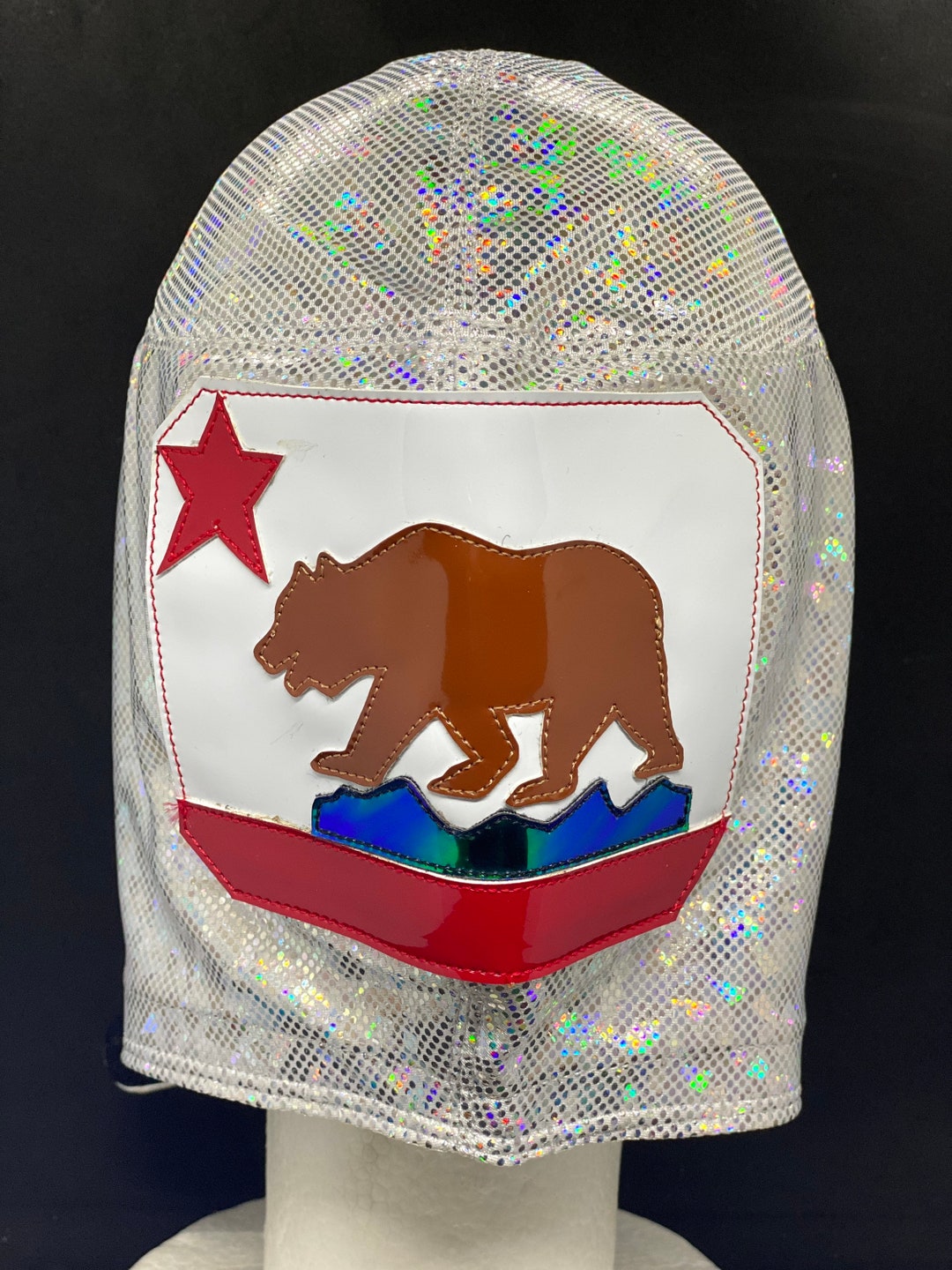 State of California Flag Mask Lucha Libre Wrestling Luchador Mask - Etsy