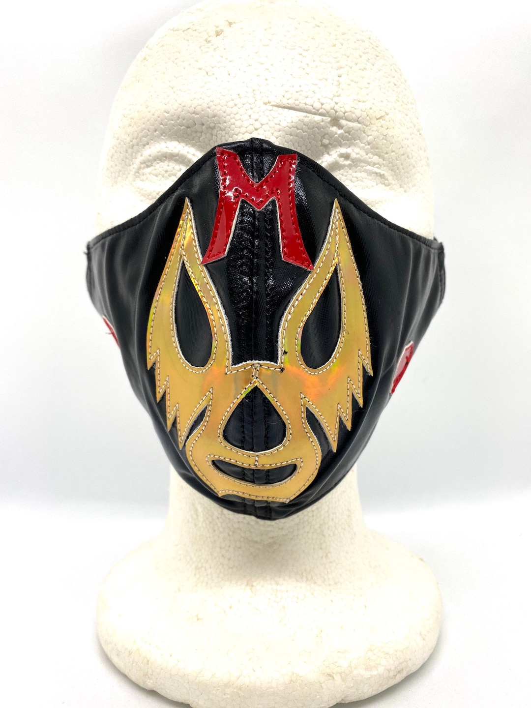 Black Lucha Libre Face Mask Luchador Mil Mascaras Mask - Etsy