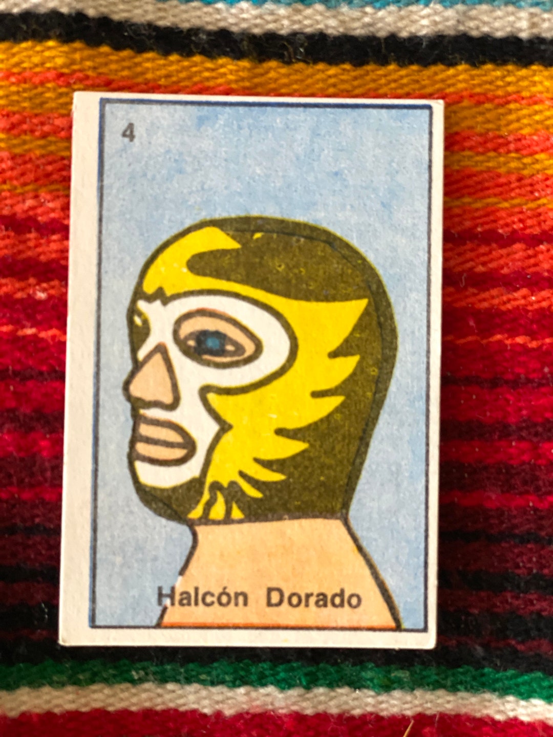 Rare 1980s Vintage Halcon Dorado Luchador Mask Lucha Libre Wrestling ...