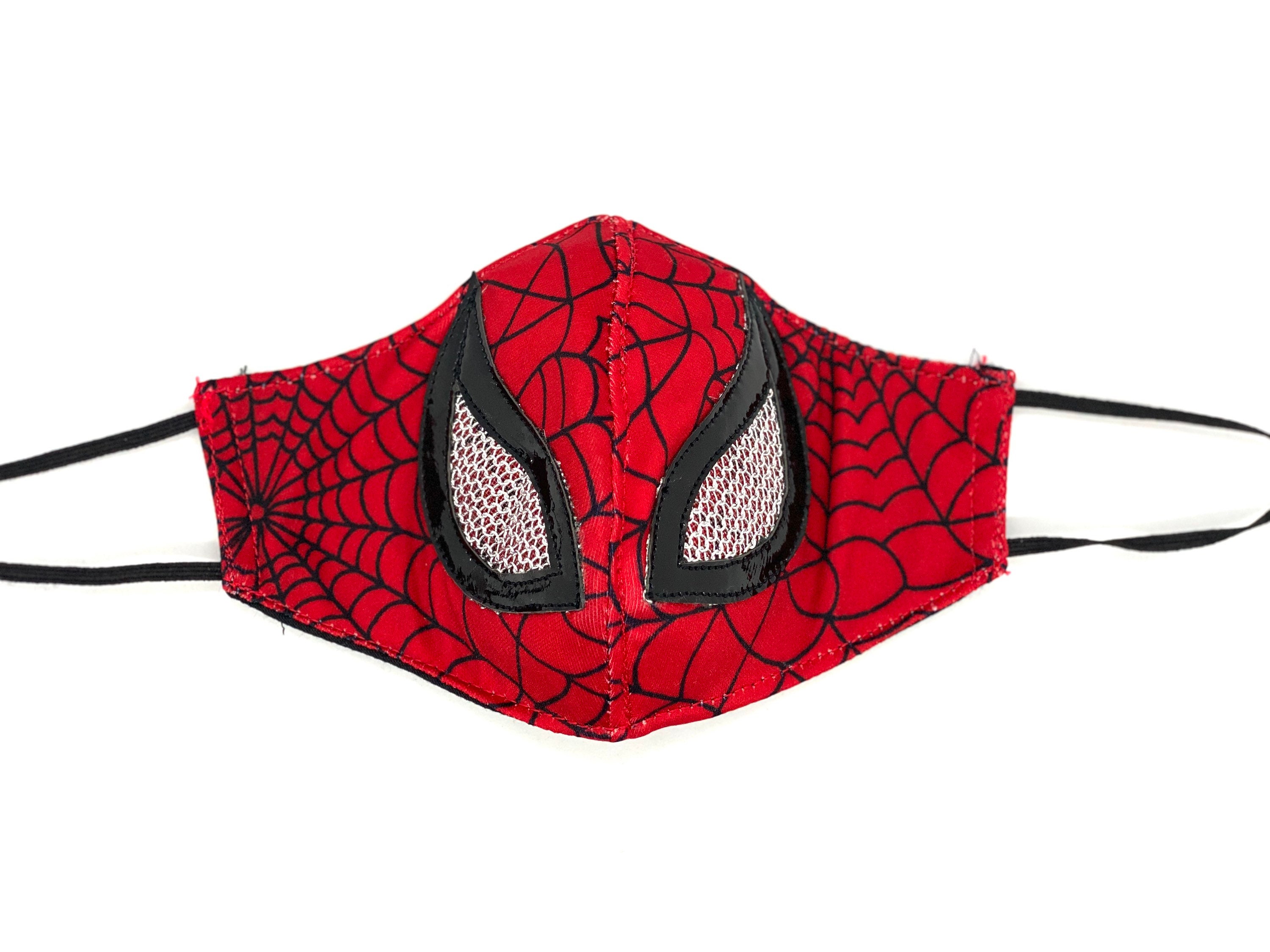 Kids Childrens Face Mask Superhero Red Hand Made - Etsy