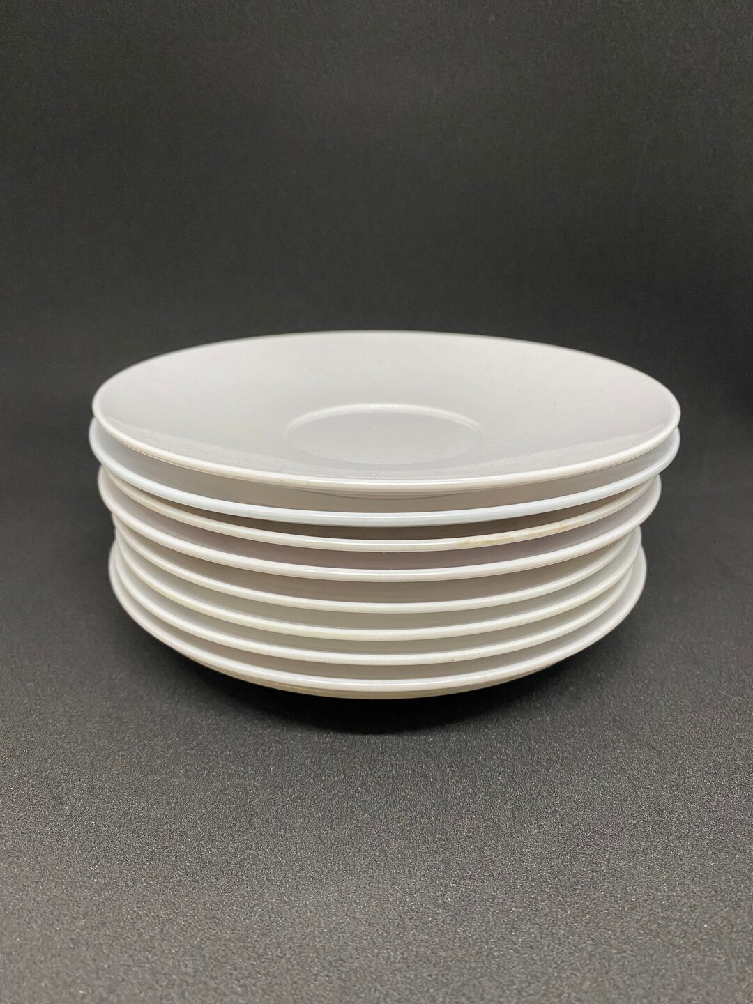 Vintage Melamine White Melmac Plates Set of Nine - Etsy