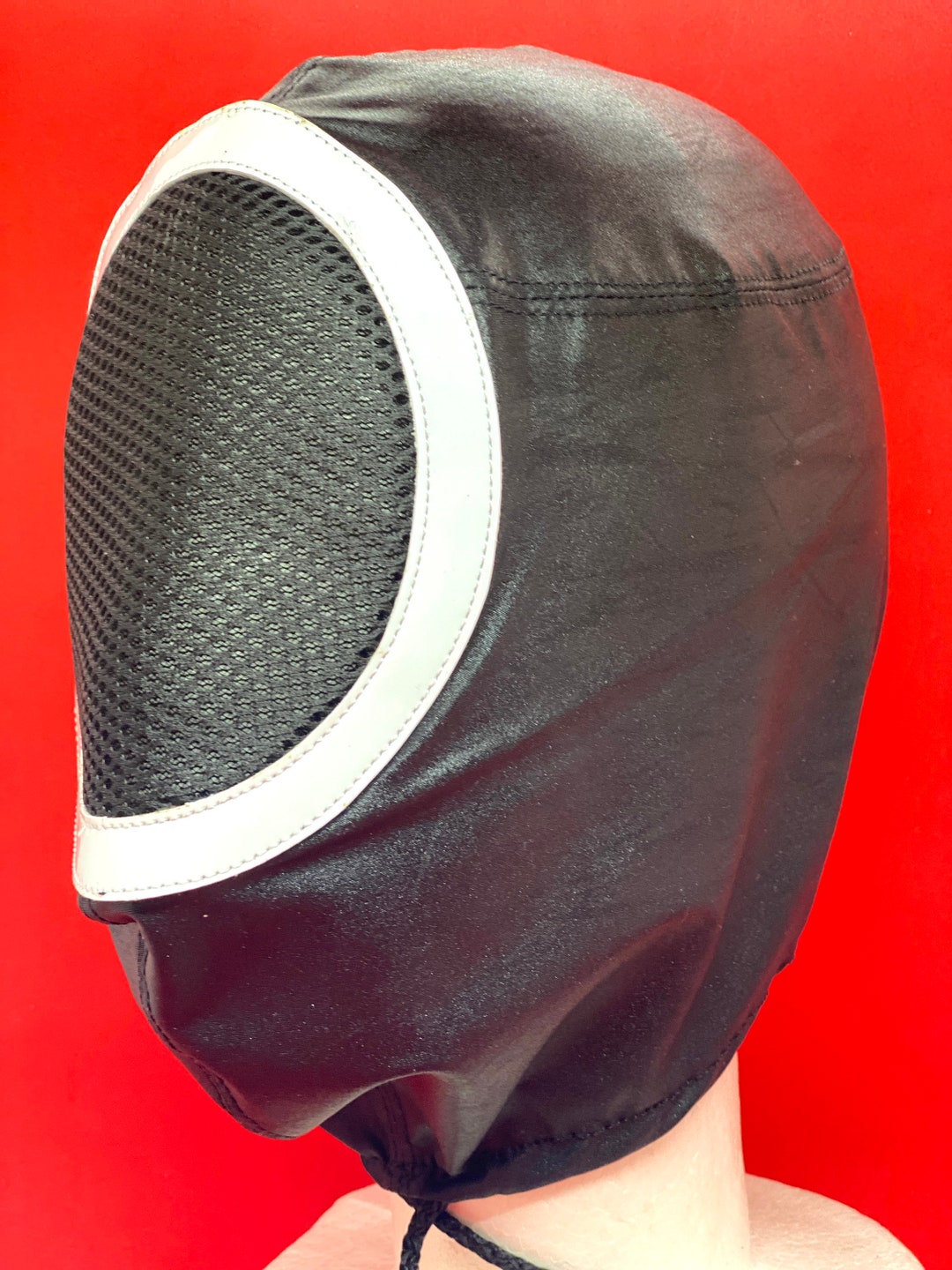 Gamer Mask Lucha Libre Style Mask Black and White Square Mask Luchador ...