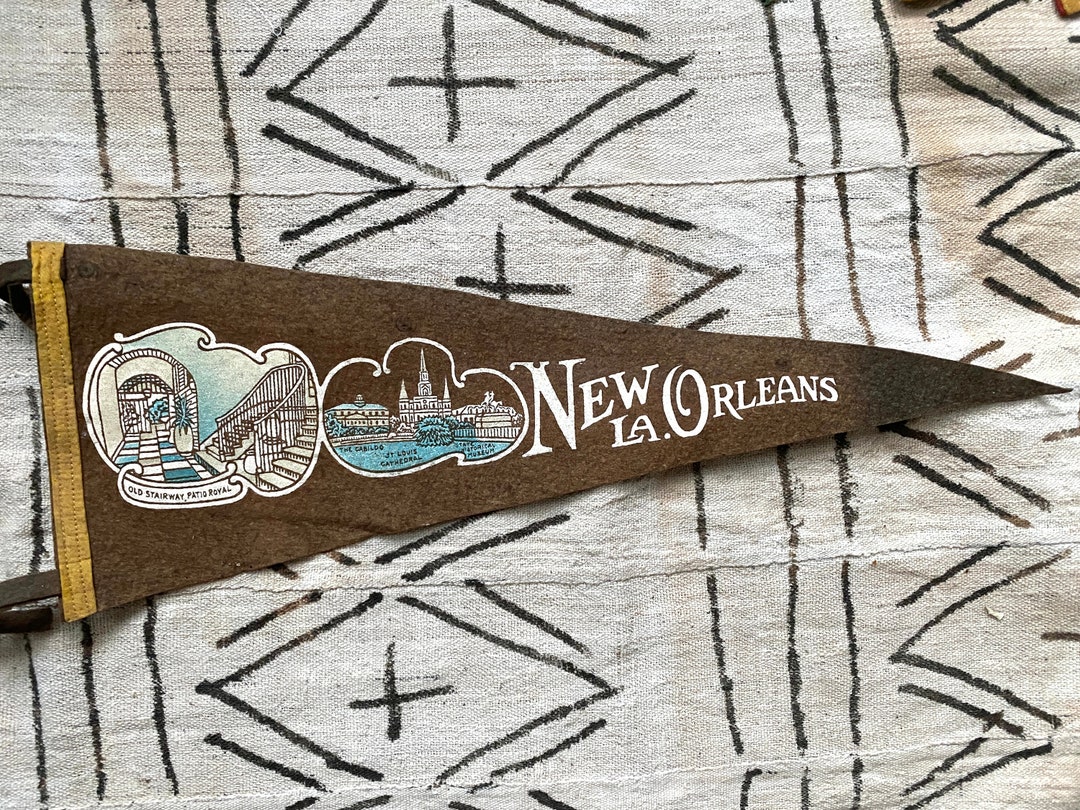 Vintage New Orleans Louisiana Pennant Patio Royal - Etsy